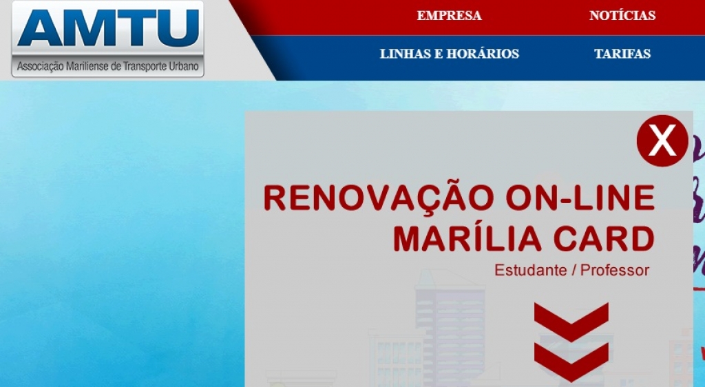 AMTU convoca recadastramento de alunos e professores para descontos em ...
